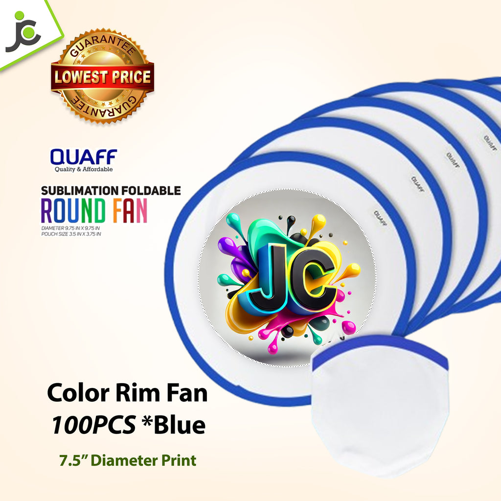 Customized Foldable Round Fan - 100pcs | Personalized Event & Promo ...