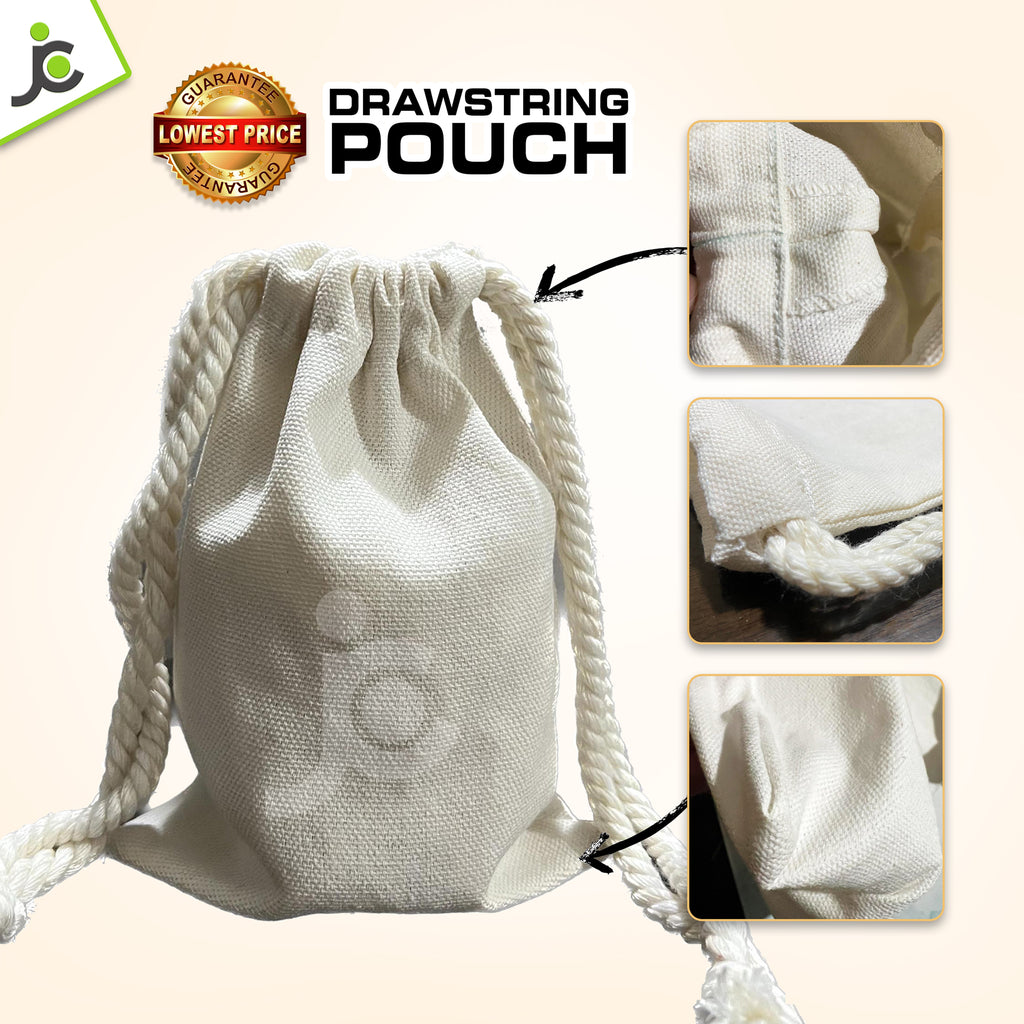 Canvas Drawstring Pouch I 10 pcs Per Bundle Canvas Bags Supplier in ...